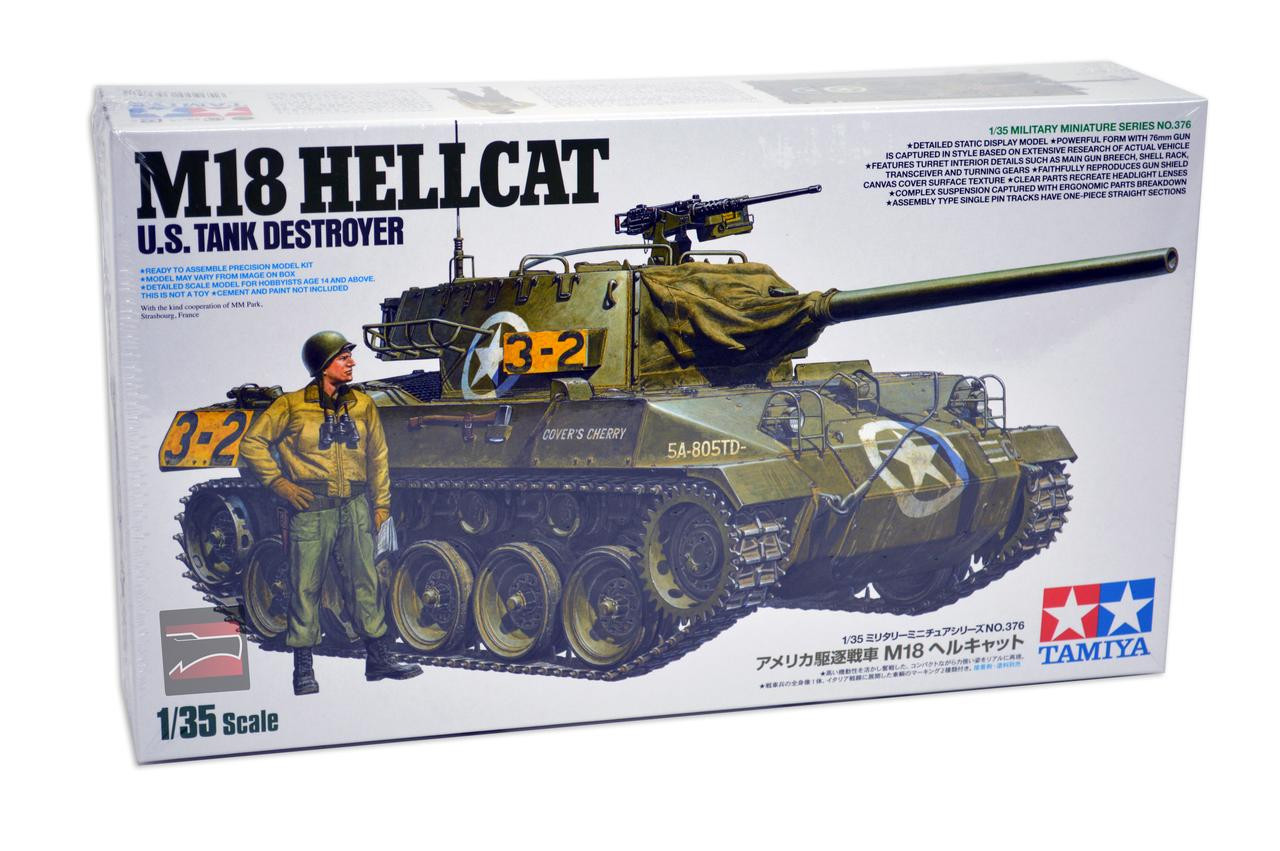 1/35 Tamiya M18 Hellcat Tank Destroyer Plastic Model Kit - Squadron.com