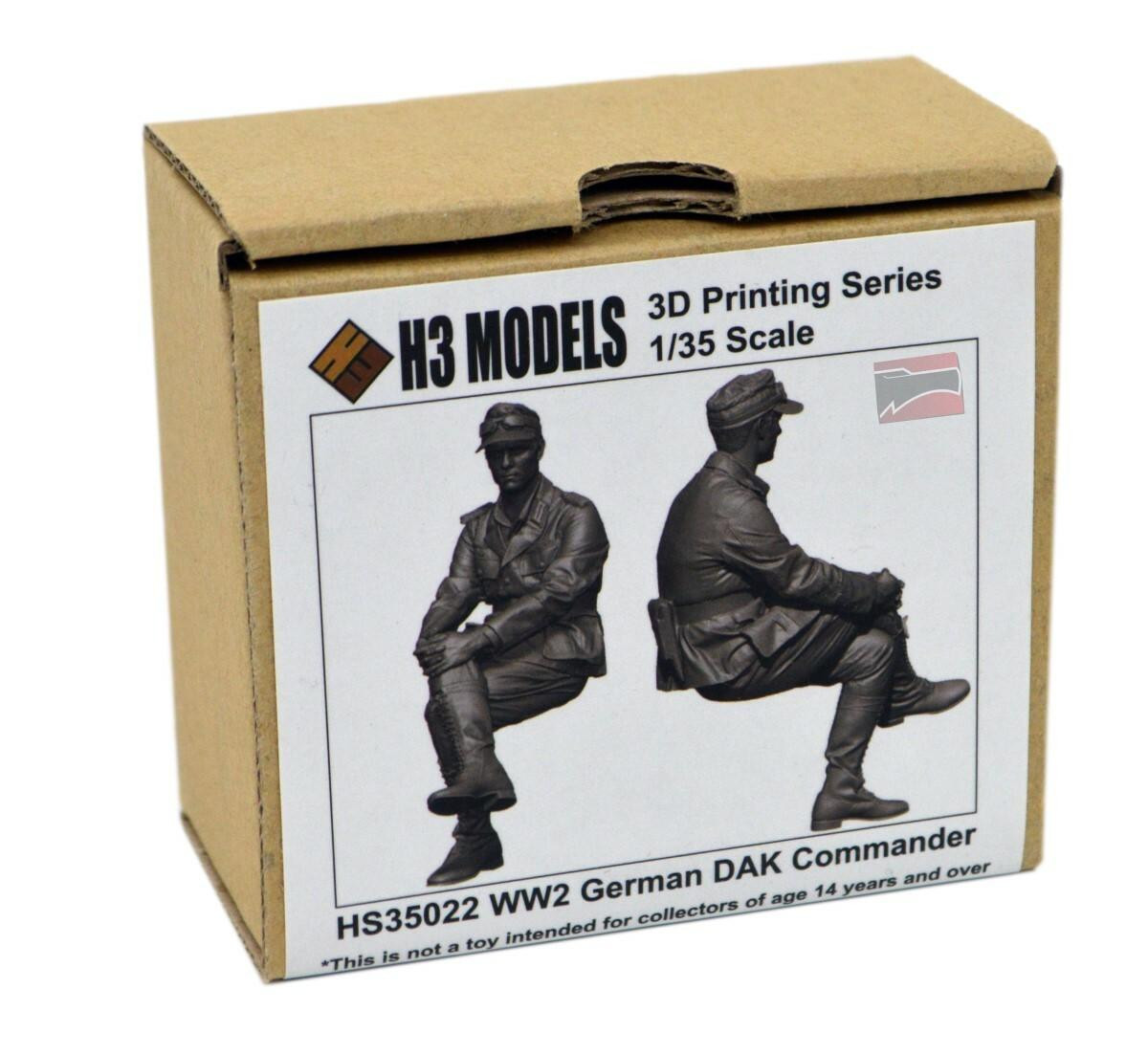 1/35 H3 Models WWII German Tank Commander Resin Model Kit - Squadron.com
