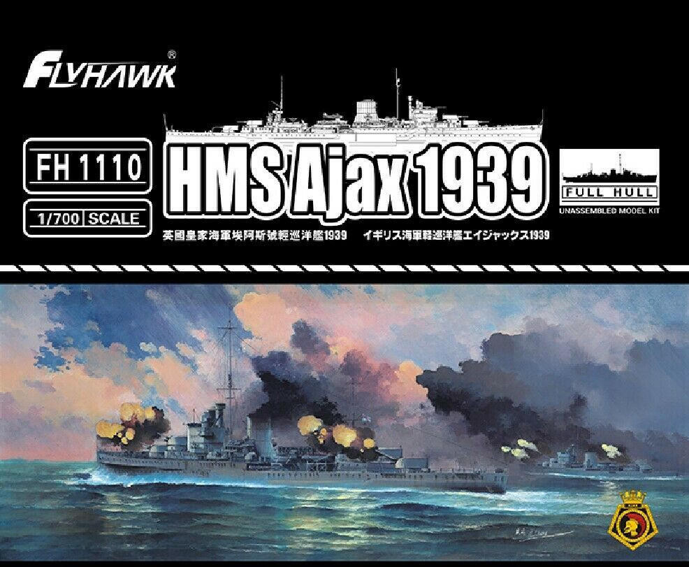 1/700 Flyhawk HMS Ajax 1939 Plastic Model Kit - Squadron.com