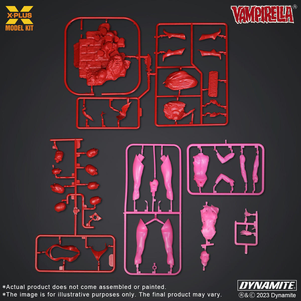 1/8 X-Plus Vampirella Jose Gonzalez PINK GLOW Plastic Model Kit ...