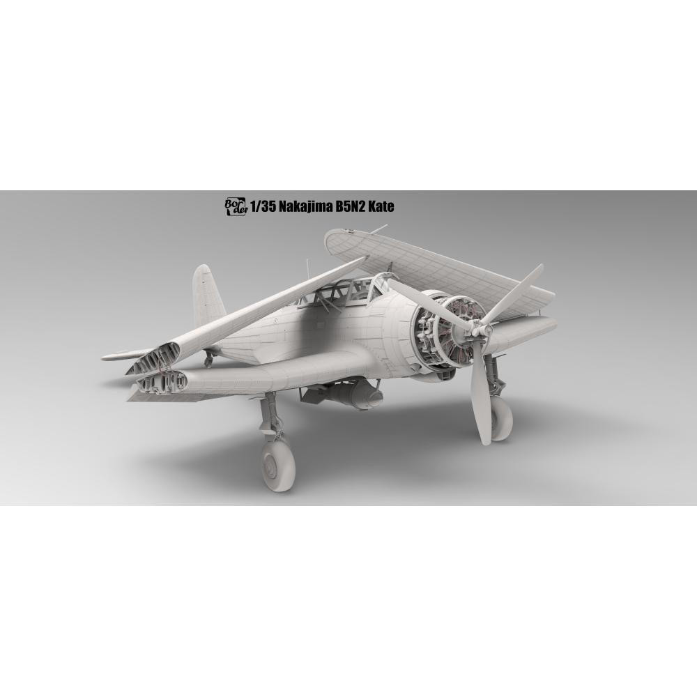 1/35 Border Model B5N2 Kate Type 97 w/Full Interior Plastic Model Kit ...