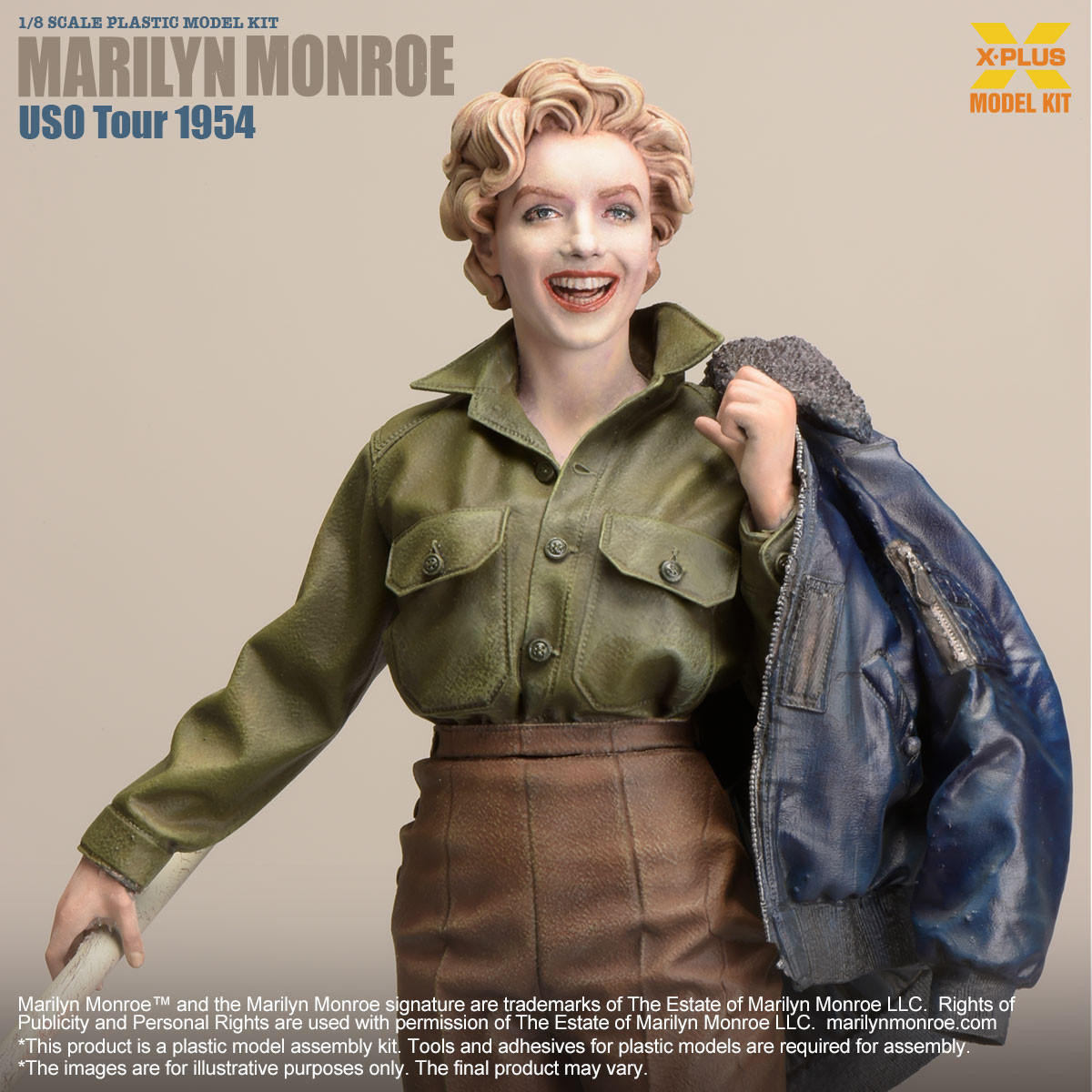 1/8 X-Plus Marilyn Monroe USO Tour 1954 Plastic Model Kit - PREORDER ...