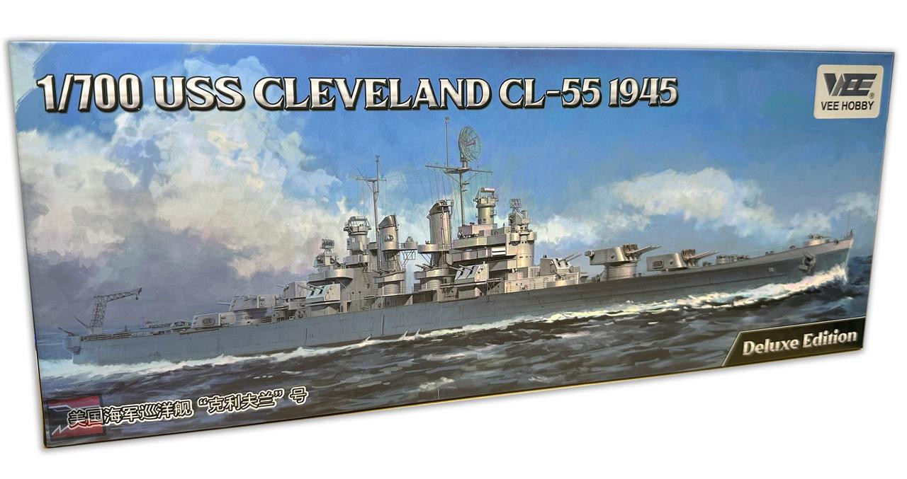 1/700 Vee Hobby USS Cleveland CL-55 Light Cruiser (Deluxe Version ...