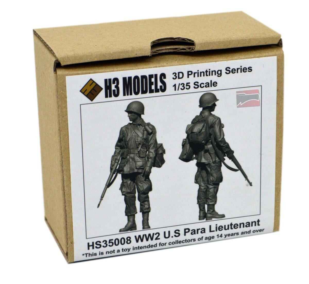 1/35 H3 Models WWII US 2nd Lieutenant Resin Model Kit - Squadron.com