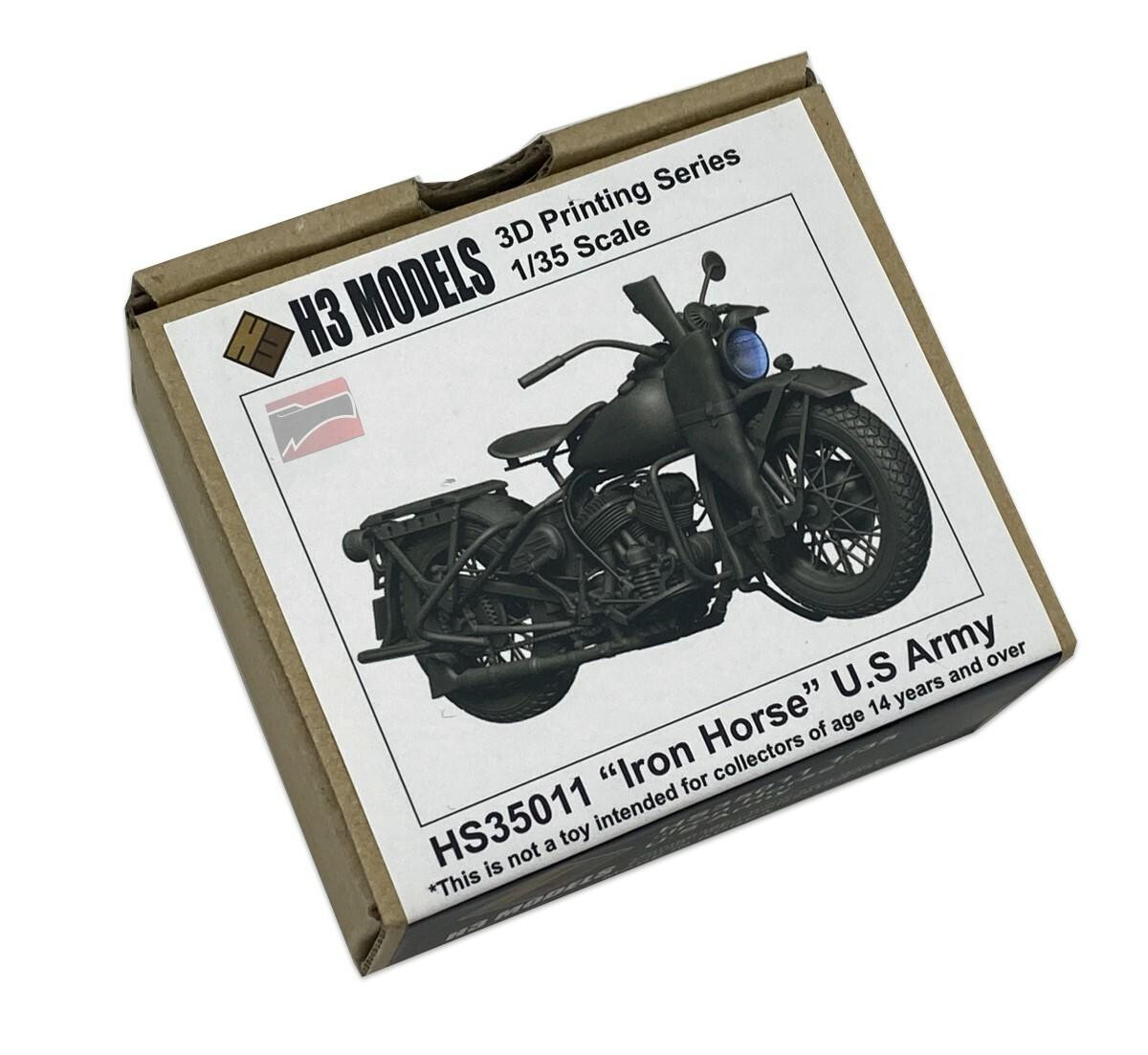 1/35 H3 Models IRON HORSE US Army Motorcycle Resin Model Kit - Squadron.com