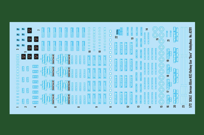 1/72 Hobby Boss German 80cm K(E) Railway Gun Dora Plastic Model Kit ...