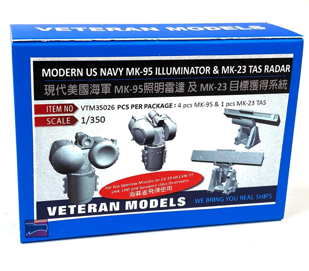 1/350 Veteran Models Modern US Navy MK-95 Illuminator & MK-23 TAS Radar ...
