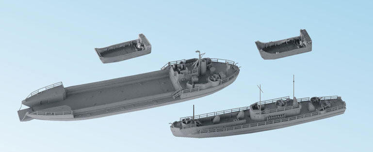 1/700 Niko Model US Navy WWII Landing Ship Set Resin Model Kit ...