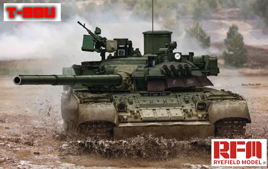 1/35 Ryefield T-80U Tank Plastic Model Kit - Squadron.com