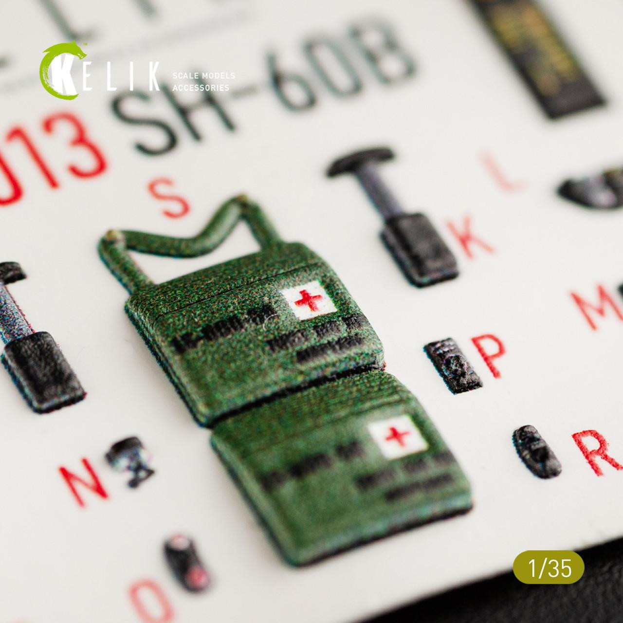 1/35 Kelik SH-60F Ocean Hawk interior 3D decals for Kitty Hawk kit ...