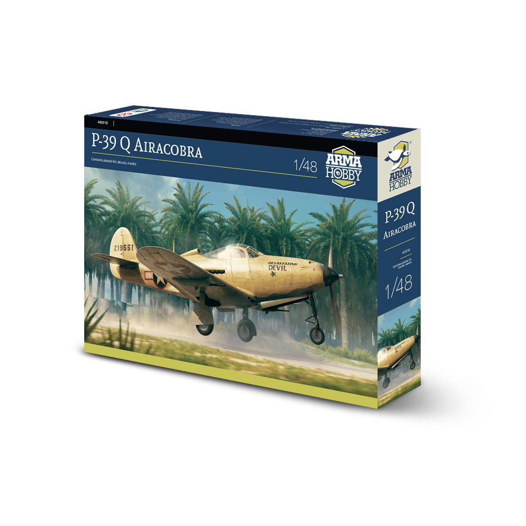 1/48 ARMA Hobby P-39 Airacobra Plastic Model Kit - Squadron.com