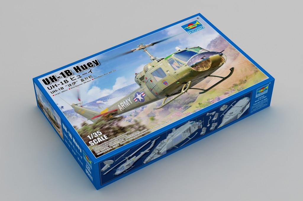 1/35 Trumpeter UH-1B Huey Helicopter Plastic Model Kit - Squadron.com