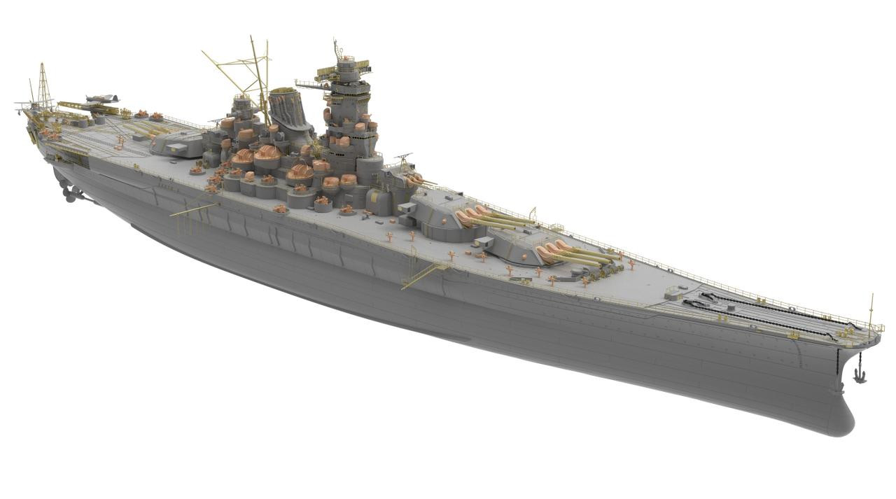 1/350 Very Fire IJN Battleship Musashi (Deluxe Version) Plastic Model ...