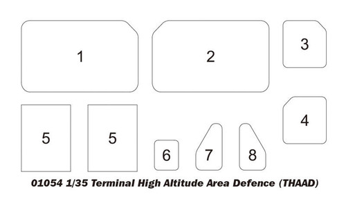 1/35 Trumpeter US Terminal High Altitude Area Defense (THAAD) Missile ...