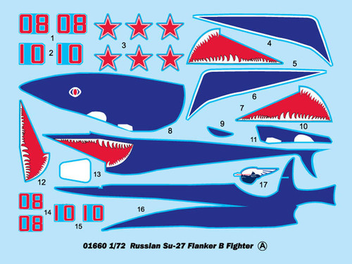 1/72 Trumpeter Sukhoi Su27 Flanker B Russian Fighter - Squadron.com