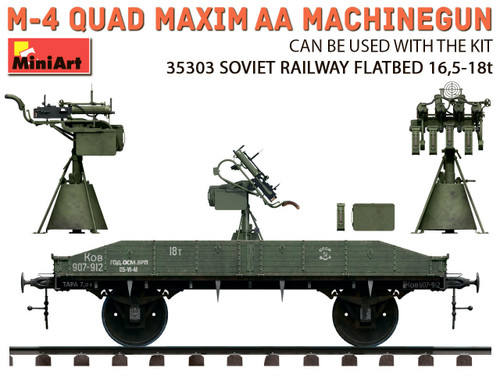 1/35 Miniart M4 Quad Maxim AA Machine Gun - Squadron.com