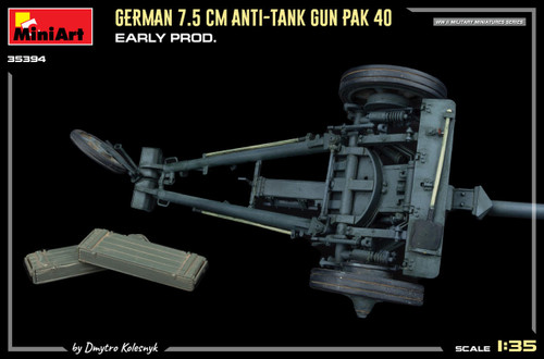 1/35 Miniart German 7.5cm Anti-Tank Gun Pak 40 Early Production - Squadron.com