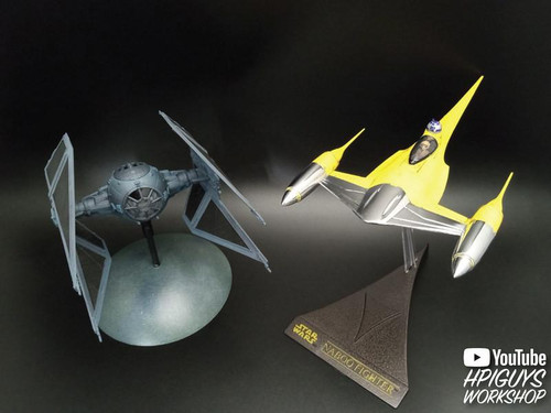 1/48 MPC Star Wars Return of the Jedi Tie Interceptor Plastic Model Kit ...