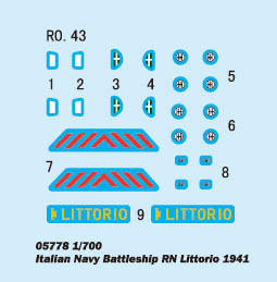 1/700 Trumpeter RN Littorio Italian Navy Battleship 1941 - Squadron.com