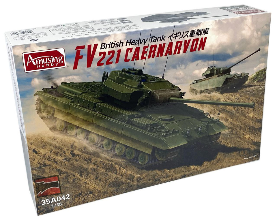 1/35 Amusing Hobby FV221 Caernarvon British Heavy Tank Plastic Model ...