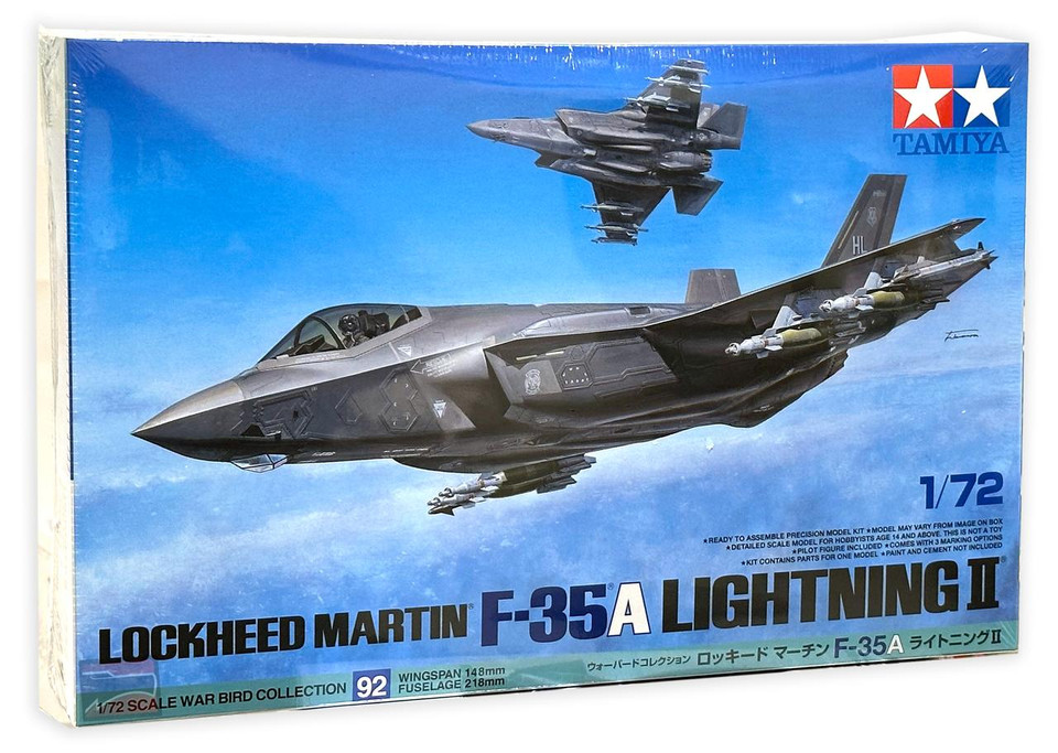 1/48 Tamiya F-35B Lightning II Plastic Model Kit - Squadron.com