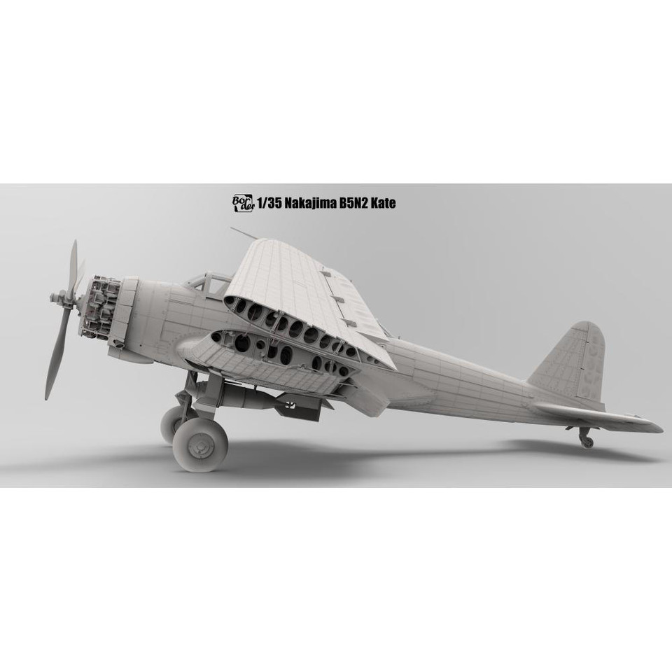 1/35 Border Model B5N2 Kate Type 97 w/Full Interior Plastic Model Kit ...