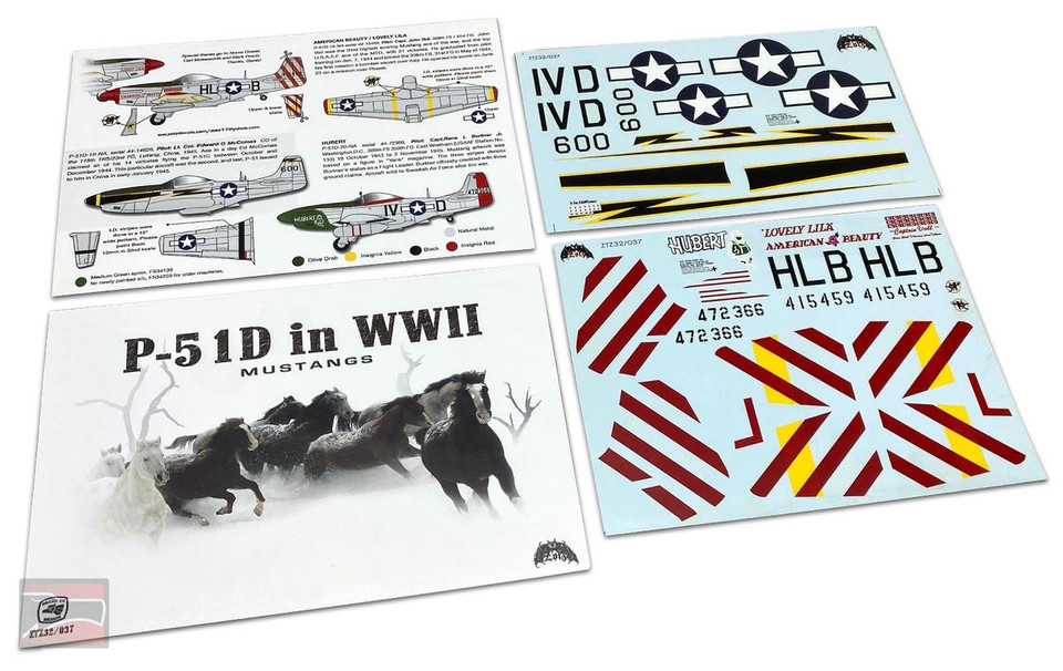 1/32 Zotz Decals P-51D Mustangs in WWII part 1 - Squadron.com