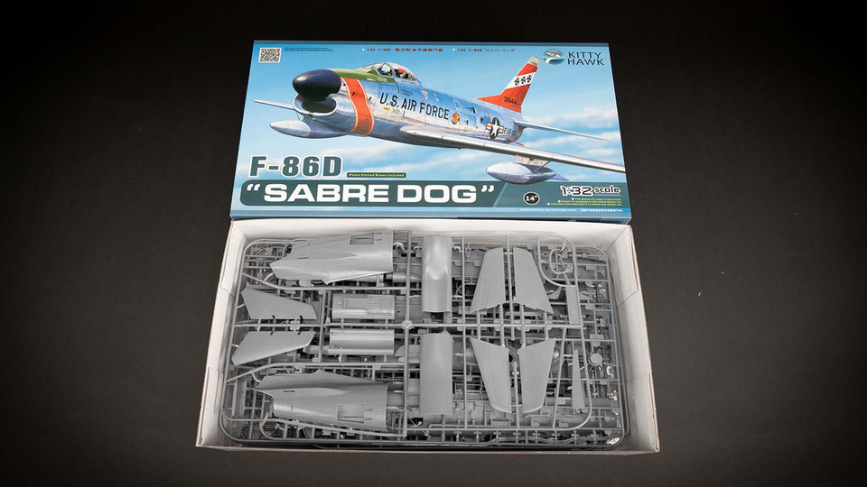1/32 Kitty Hawk F-86D Sabre Dog Plastic Model Kit - Squadron.com