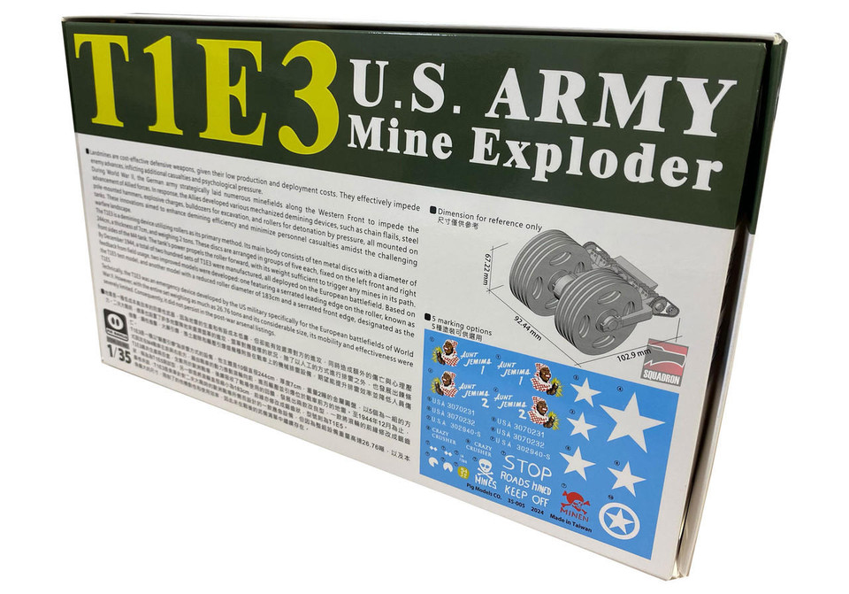 1/35 Pig Models T1E3 US Army Mine Exploder for Sherman - Squadron.com
