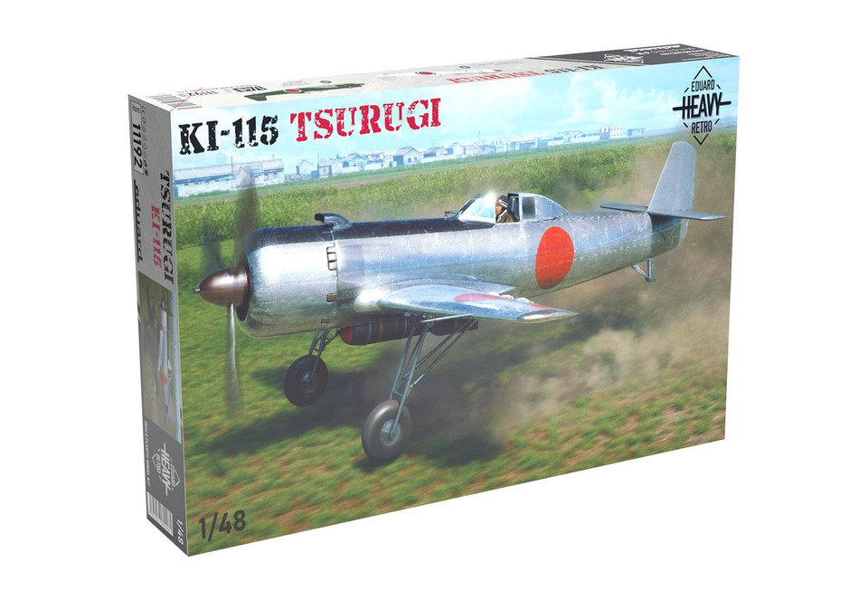 1/48 Eduard KI-115 Tsurugi Kamikaze Plane - Heavy Retro Plastic Model ...