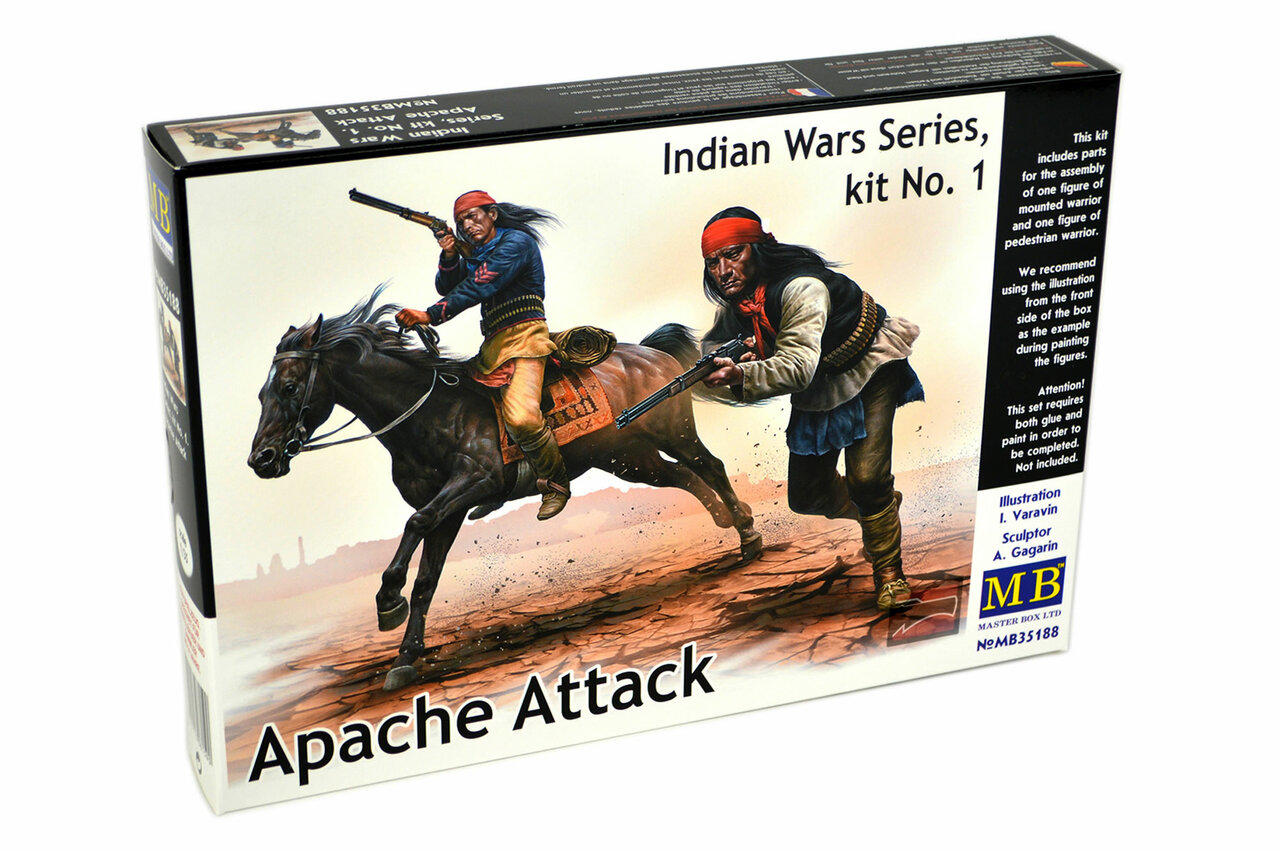 Apache Warriors On Horseback