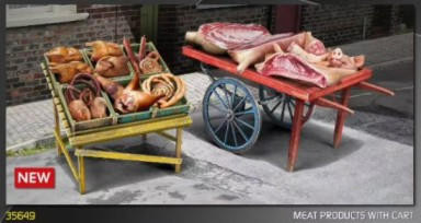 1/35 Miniart Meat Products w/Carts - MMD - Military Model Distributors