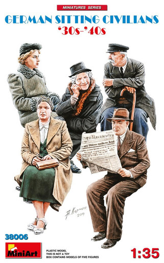1/35 Miniart German Civilians Sitting 1930-40s (5) - Squadron.com