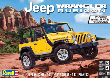 1/25 Revell Jeep Wrangler Rubicon Plastic Model Kit - MMD - Military ...