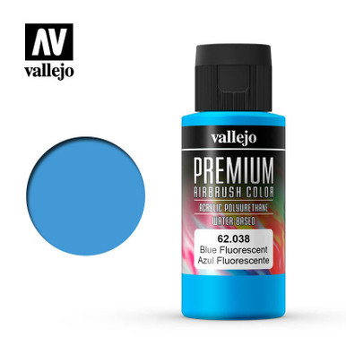Vallejo Paint 60ml Bottle Fluorescent Blue Premium - MMD - Military ...