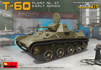 1/35 Miniart T-60 Early Plant No.37 w/Interior - MMD - Military Model ...