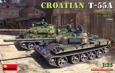 1/35 Miniart Croatian T-55A Tank Plastic Model Kit - Squadron.com