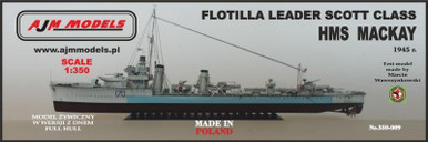 1/350 AJM Models Scale Hms Mackay-Scott Class Leader - MMD - Military ...