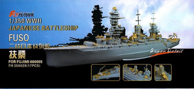 1/350 Flyhawk Photo Etch WW II Japanese Battleship Fuso (for Fujimi 600055) 364mm Barrels(12 ...