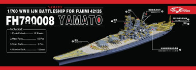 1/700 Flyhawk Photo Etch WWII IJN Battleship Yamato (for Fujimi 42135) - Squadron.com