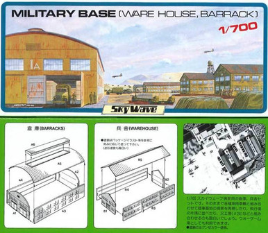 1/700 Pitroad Military Base (Barracks & Warehouse) - Squadron.com