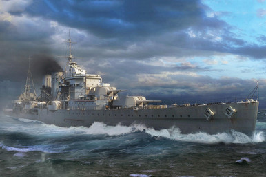 1/700 Trumpeter HMS Exeter British Heavy Cruiser - MMD - Military Model ...