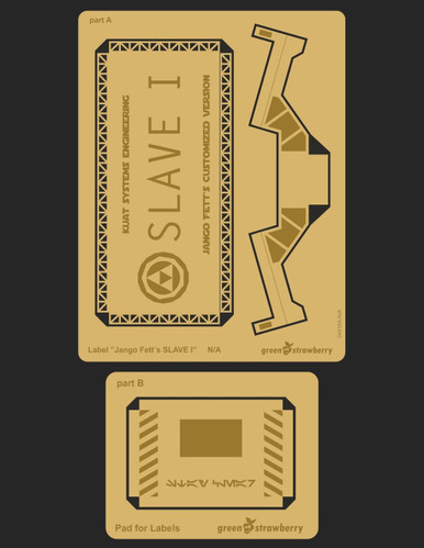 Green Strawberry Label Jango Fett s SLAVE I Upgrade Set - MMD ...