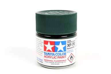 Tamiya Large Acrylic Paint XF-70 Dark Green 2 - 81370 - MMD - Military ...