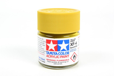 Tamiya Large Acrylic Paint XF-4 Yellow Green - 81304 - Squadron.com