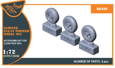 1/72 Clear Prop Gloster E28/39 Pioneer wheel set for CP kits CP72001 ...