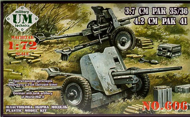 1/72 Uni Model German Antitank guns 3.7cm PAK 35/36 and 4.2cm PAK 41 ...