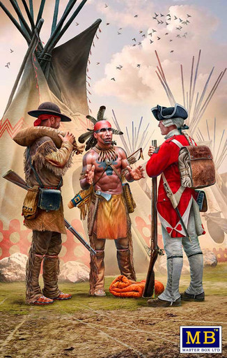 1/35 Master Box Fair Exchange Indian, British Soldier & Trapper XVIII ...