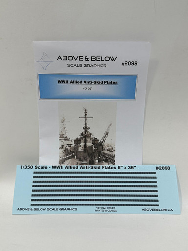 1/350 Above & Below Decals WWII Anti-Skid Plates 6x36 - MMD - Military ...