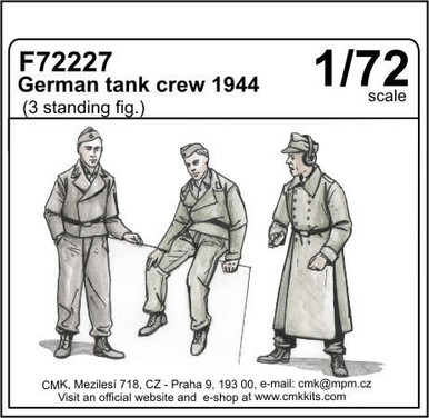 1/72 CMK German tank crew 1944 (3 standing figures) - Squadron.com